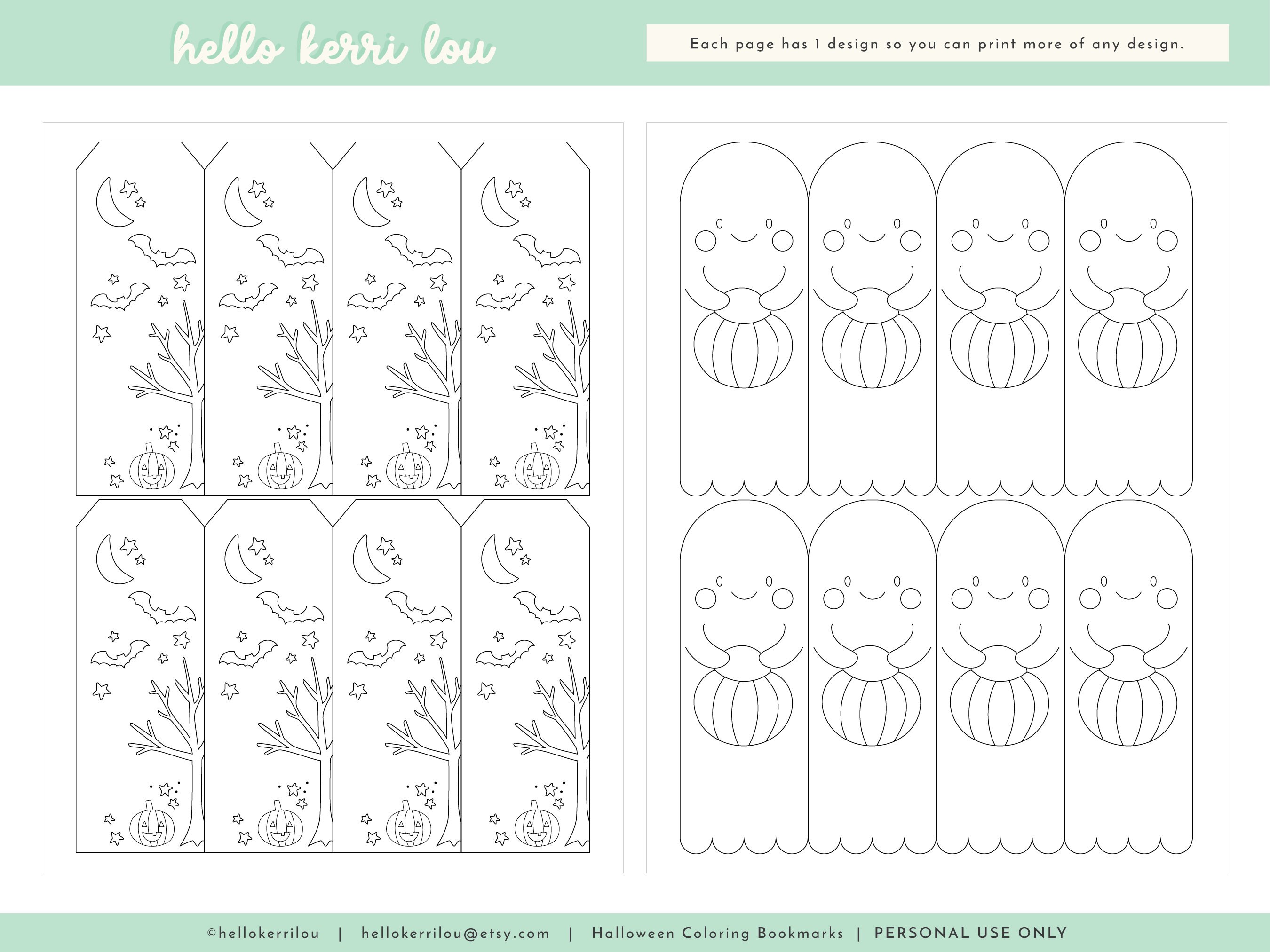 Reading Printable Coloring Bookmarks for Adults & Kids, Library Gifts ...