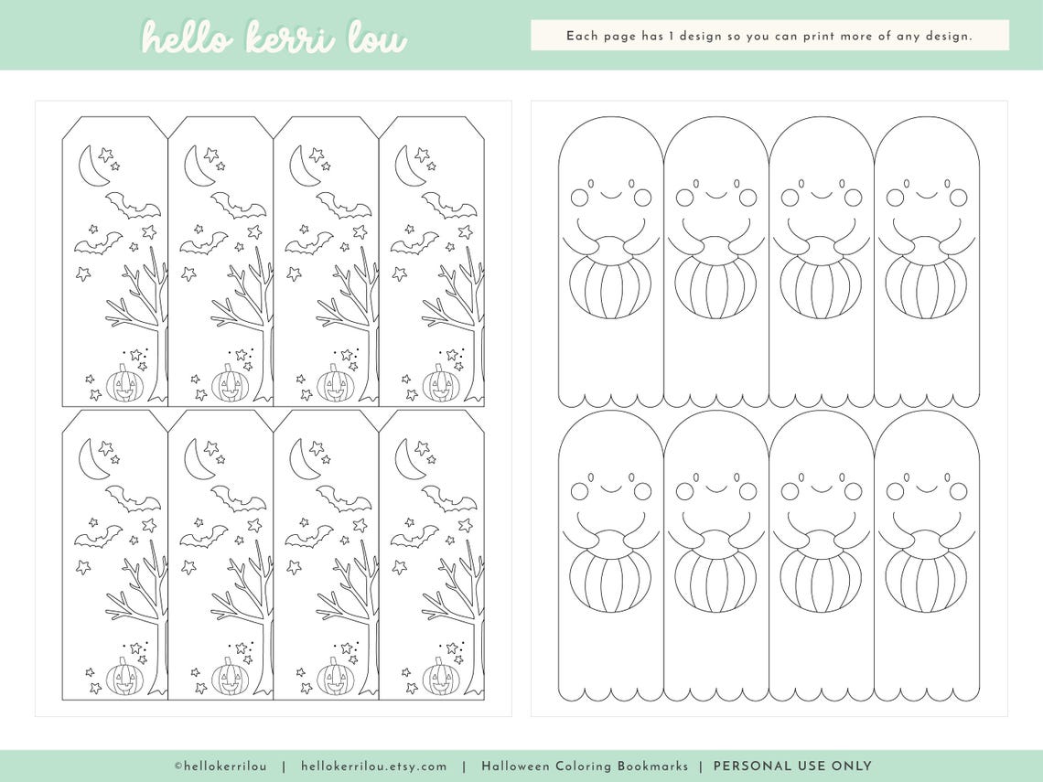 Reading Printable Coloring Bookmarks for Adults & Kids, Library Gifts ...