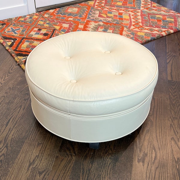 Round Ottoman - Etsy