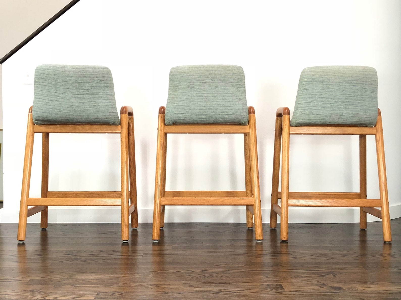 Mid Century Modern Three Bar Stools Made in Denmark - Etsy