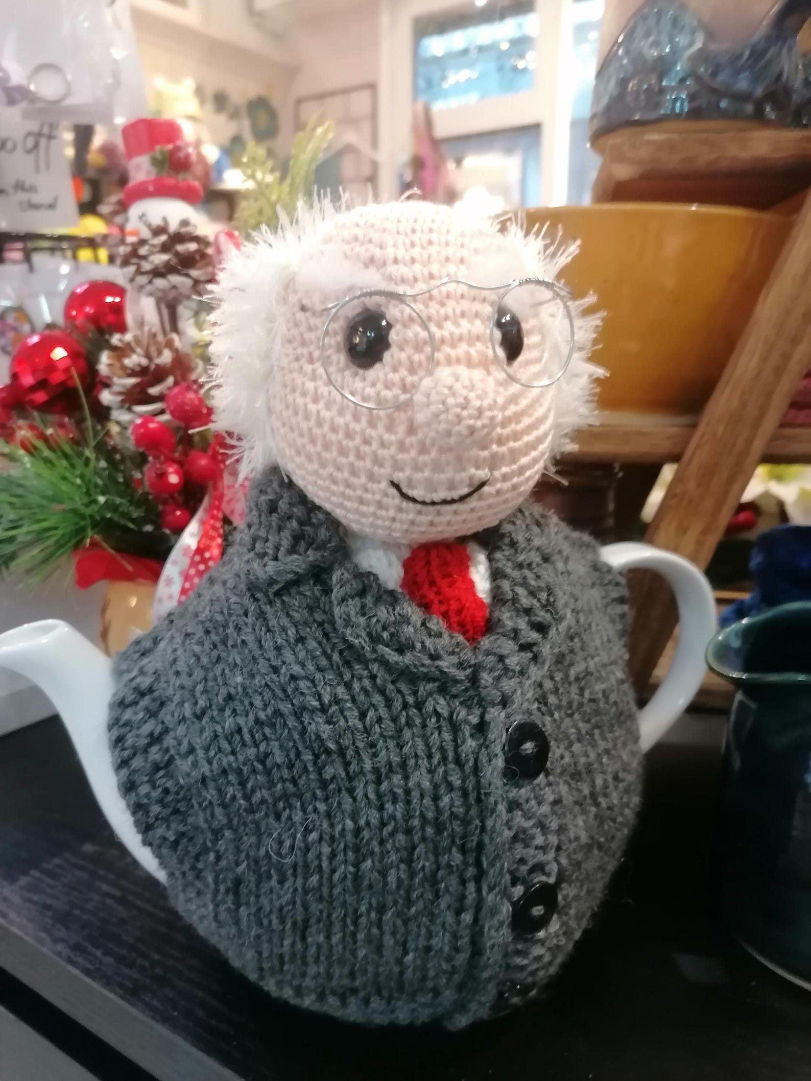 Michael D Higgins Teapot Cosy/ Knitted Teapot Cosy/ Michael Tea Higgins ...