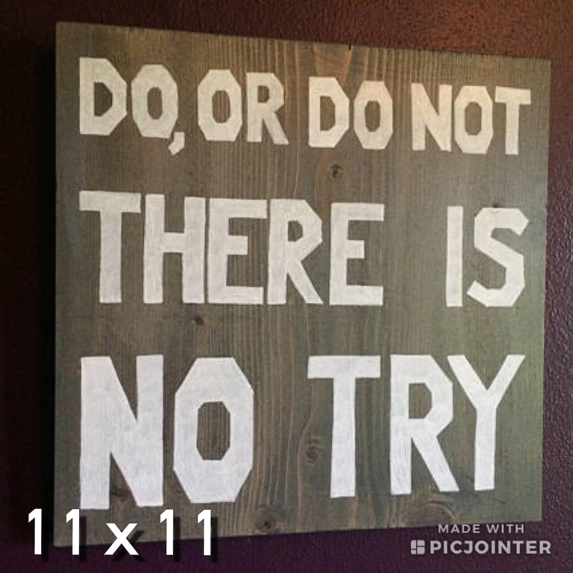 Do or Do Not There Is No Try Wooden Sign with Star Wars Quote | Etsy