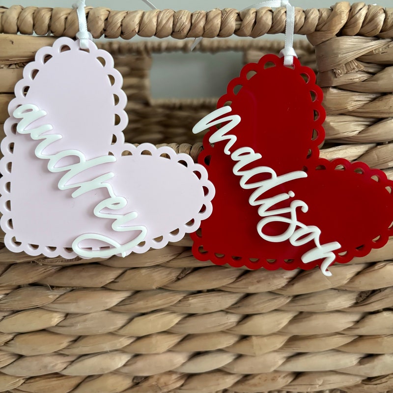 Valentine's Day Name Tags - Etsy