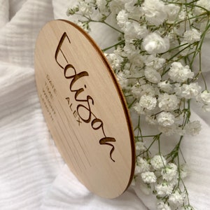 Baby Name Announcement Sign With Birth Stats | Hospital Newborn Sign - Etsy