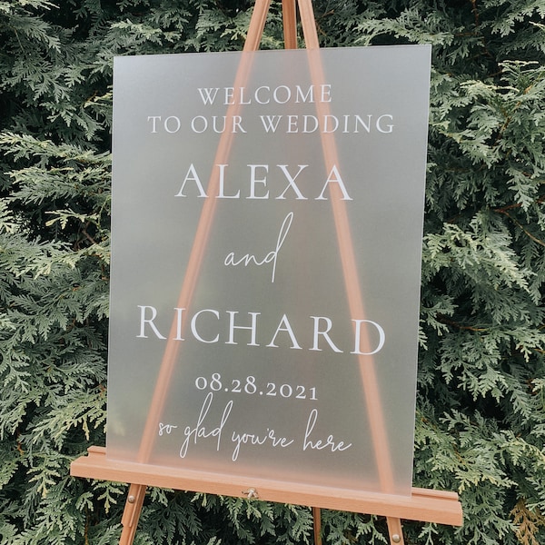 Plexiglass Wedding Sign - Etsy