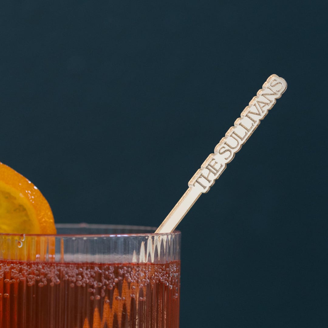 Custom Gold Drink Stir Sticks | Personalized Gold Drink Stirrers ...