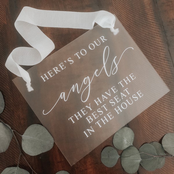 Wedding Reserved Sign for Deceased - Etsy