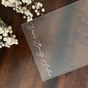 Personalized Balayage Board | Custom Highlight Board | Frosted Acrylic ...
