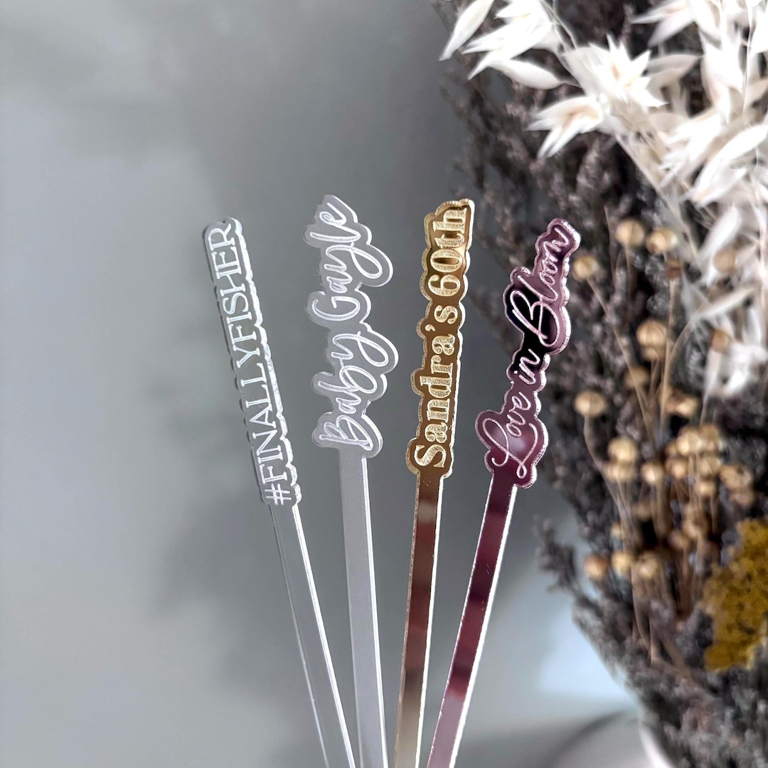 Custom Drink Stir Sticks | Personalized Drink Stirrers | Cocktail Stir ...