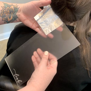 Personalized Balayage Board | Custom Highlight Board | Frosted Acrylic ...