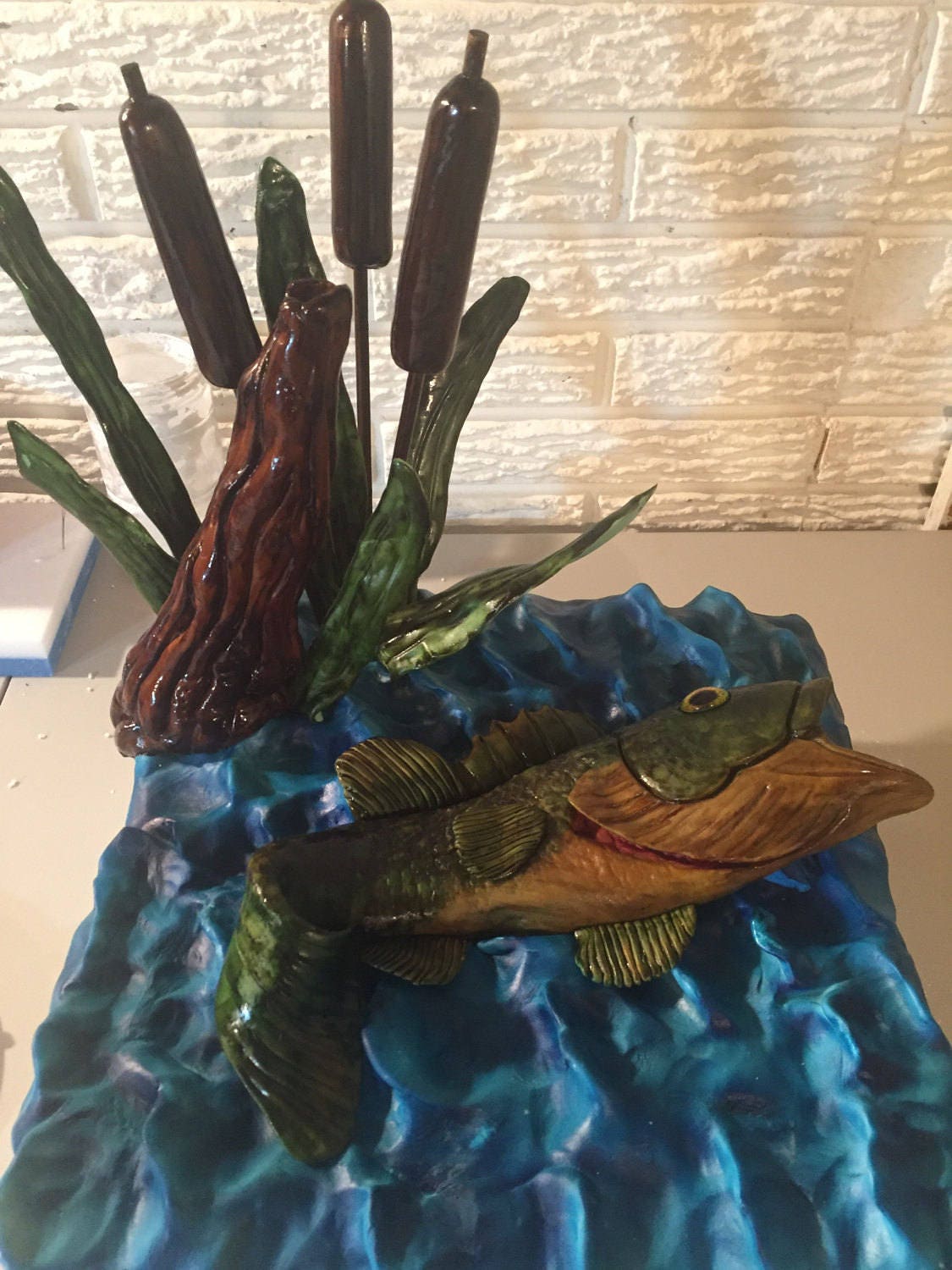 Large Mouth Bass Cake Topper - Etsy