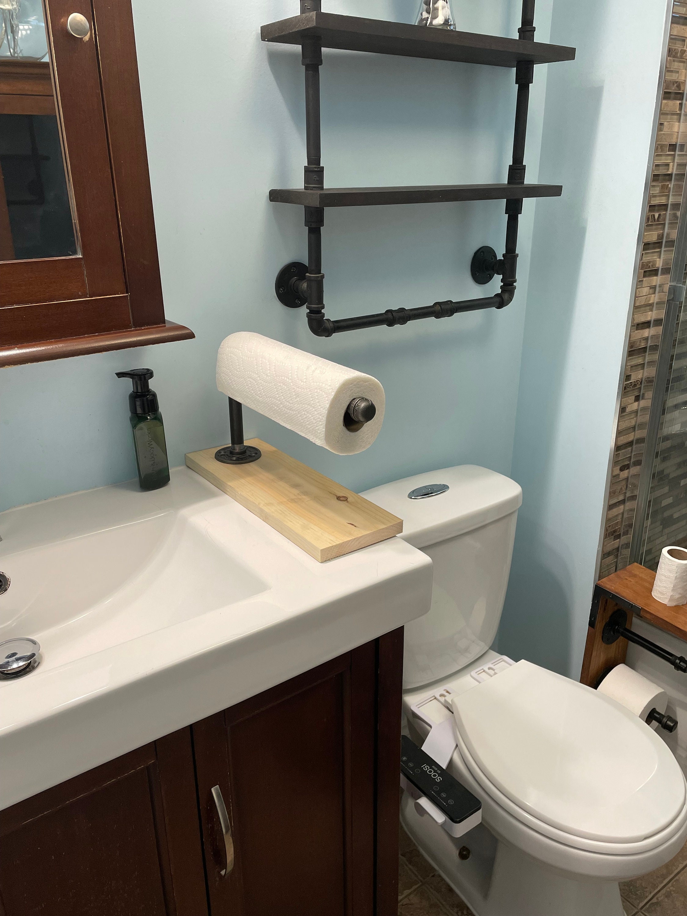 Counter Top Toilet Paper Holder Rustic Bathroom Toilet Paper | Etsy