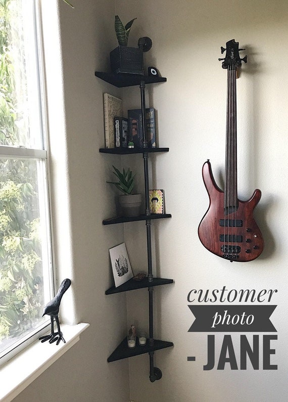 Industrial Style 5 Shelf Corner Shelf Corner Shelf Home | Etsy