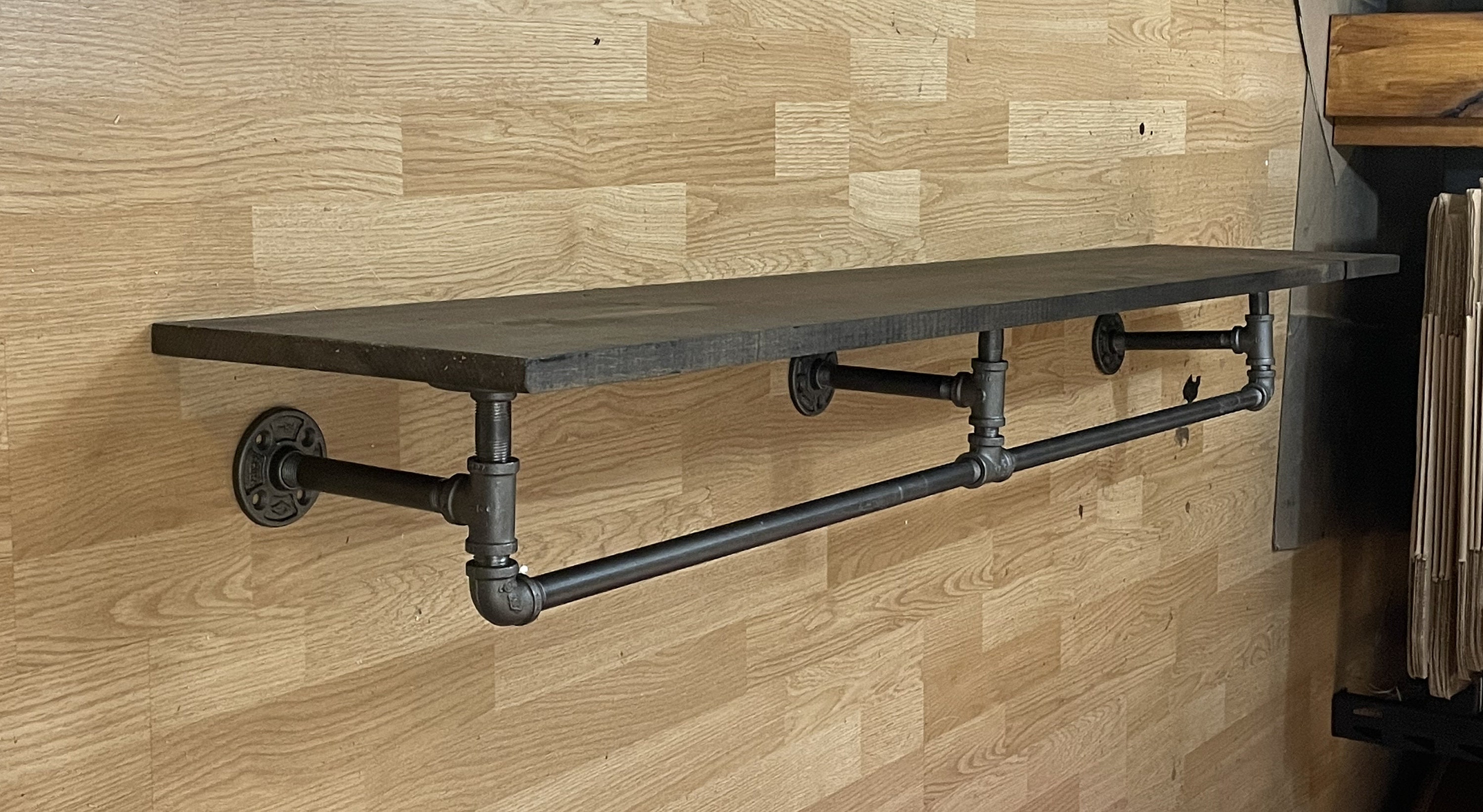 Custom Clothing Rack Clothing Rack Wall Mount Clothing | Etsy