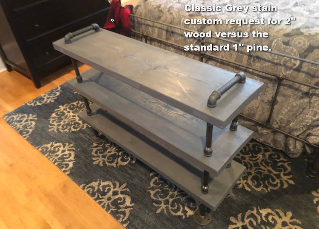 3 Shelf Industrial Style Shoe Rack With Steampunk Style - Etsy