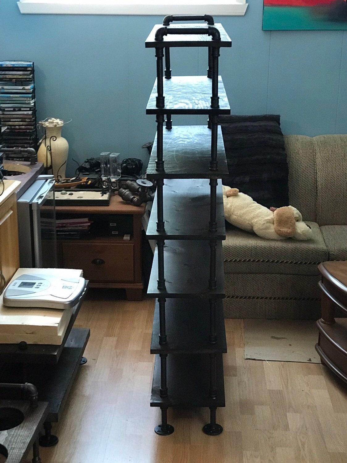 7 Shelf Industrial Style Shoe Rack Display Rack Bookcase - Etsy