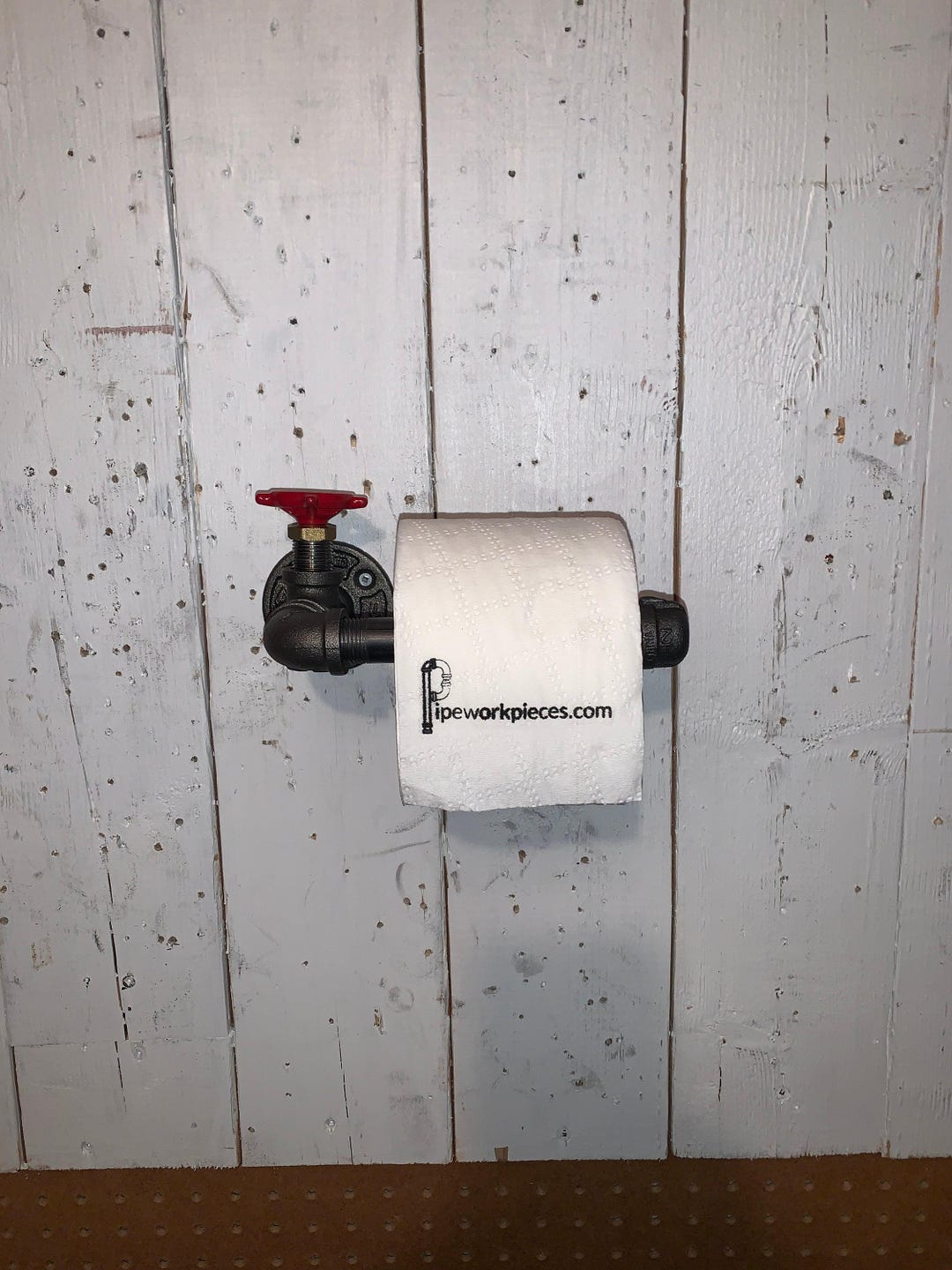 Industrial Style Toilet Paper Holder With Water Valve Handle - Etsy