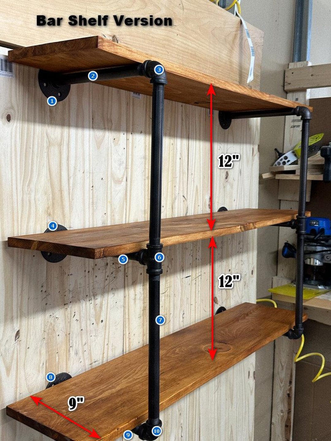 Shelf , Bar Shelf , Wall Mount Shelf , Wall Mount Bar Shelf - Etsy