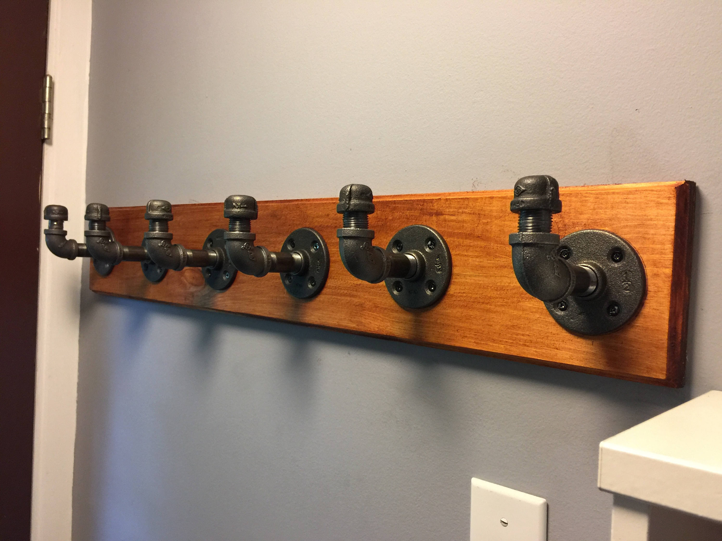 Industrial Look Coat Rack industrial Style Coat Rack - Etsy