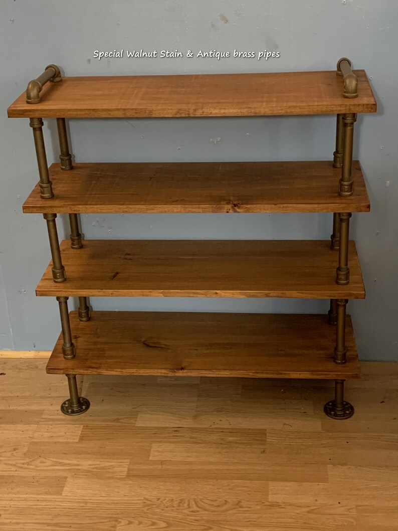 4 Shelf Industrial Style Shoe Rack Rustic Shoe Rack Rustic | Etsy