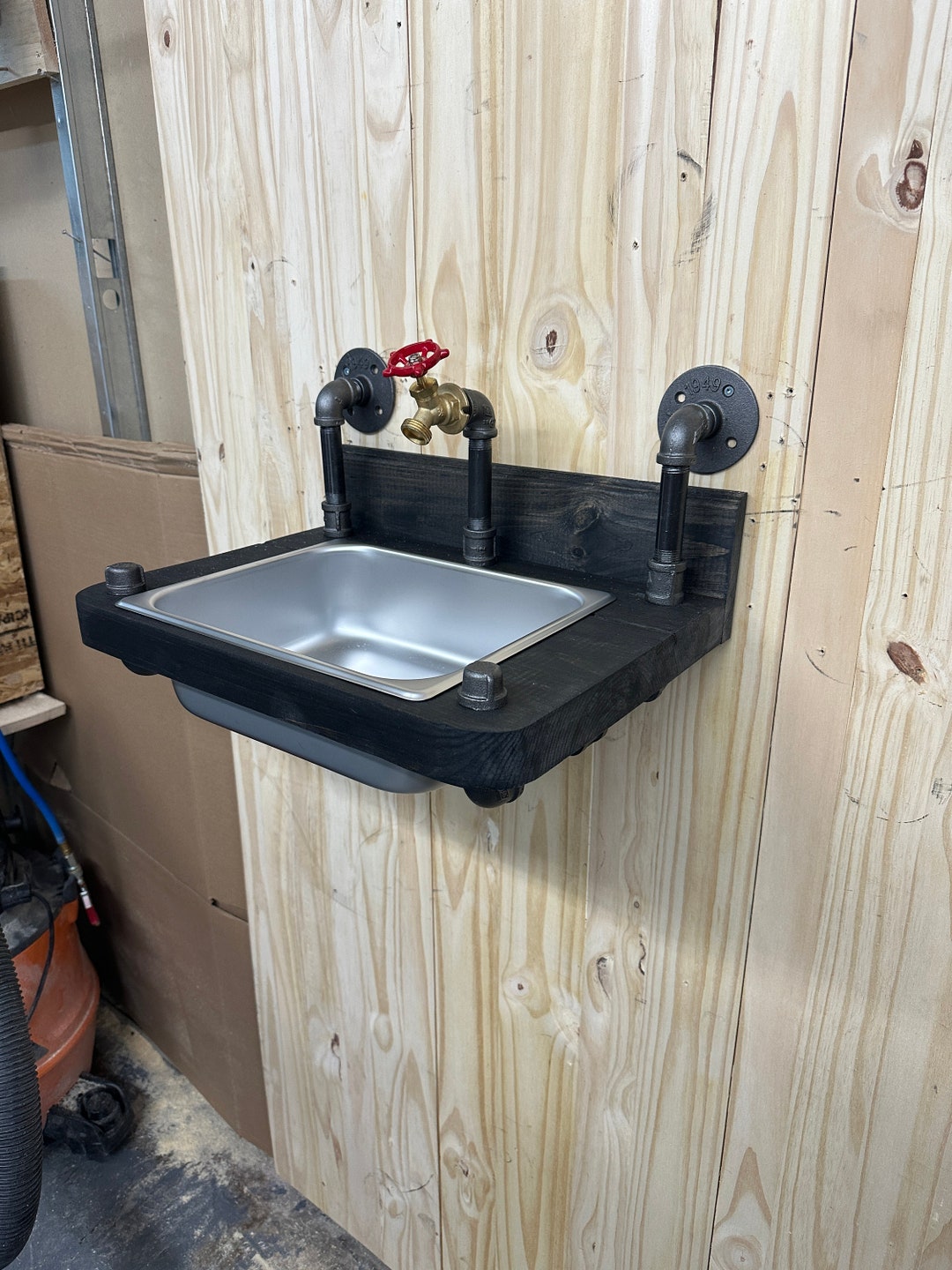 Floating Water Bins With Working or Decorative Center Pipe Water Faucet ...