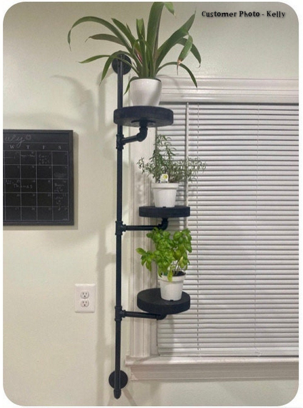 Tension rod shelf store