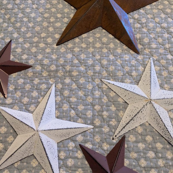 Rustic Metal Stars - Etsy
