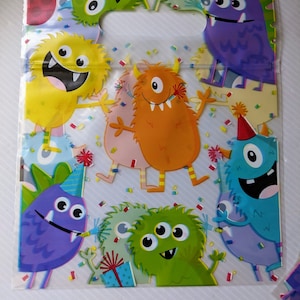 Monster Party Favor Bags, Monster Goodie Bags, Adopt a Monster Birthday ...