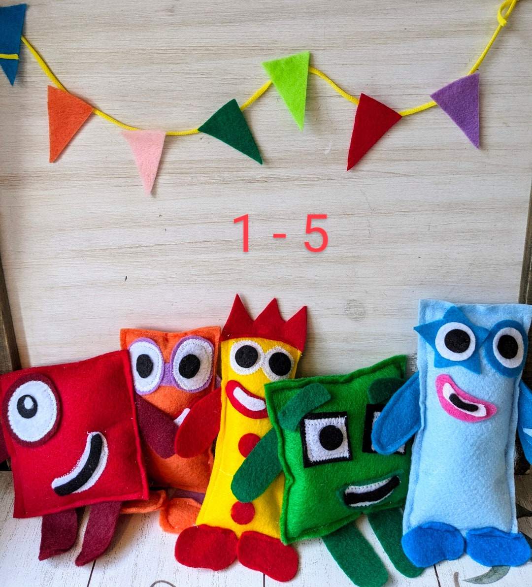 Numberblocks Party Favors Numbers 1-5 Felt Number Blocks Party Favors ...