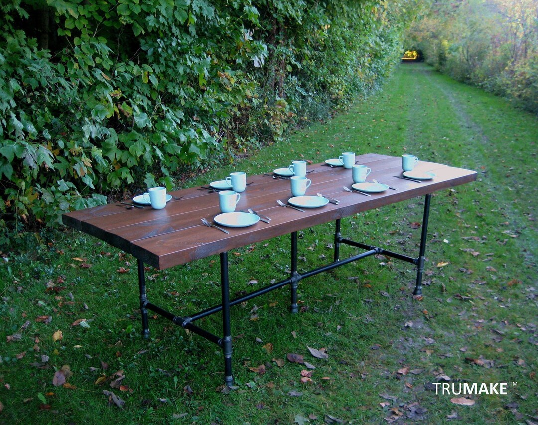 Industrial Farmhouse Table. Harvest Table. Industrial Table. Dining ...
