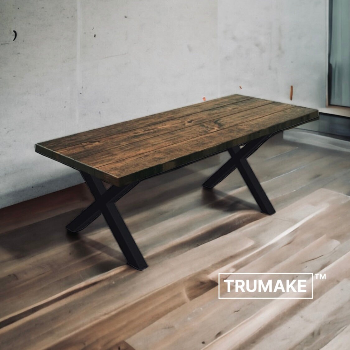 RUSTIC FARMHOUSE TABLE, Dining Table, Harvest Table, Solid Wood and ...
