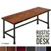 Desks, Rustic Pipe Desk, Industrial Wood Desk, Wood Top Desk, Rustic ...