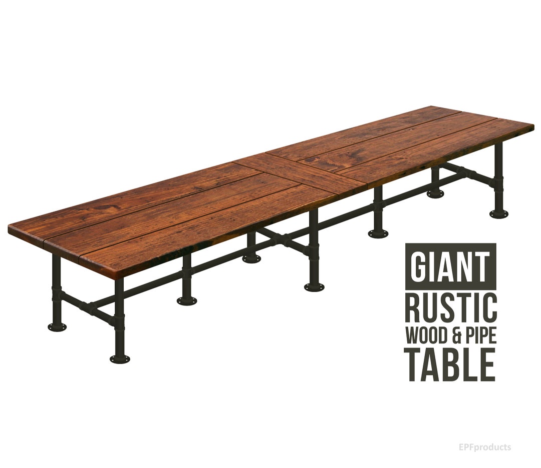 Conference Table, Industrial Pipe Conference Table, Office Table, Urban ...
