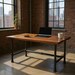 Rustic Desk, Pipe Desk, Industrial Style Desk, Rustic Wood, Urban Wood ...