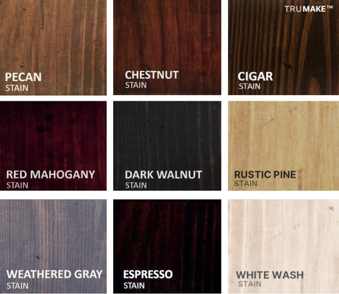 STAIN SAMPLES / SWATCHES - Etsy