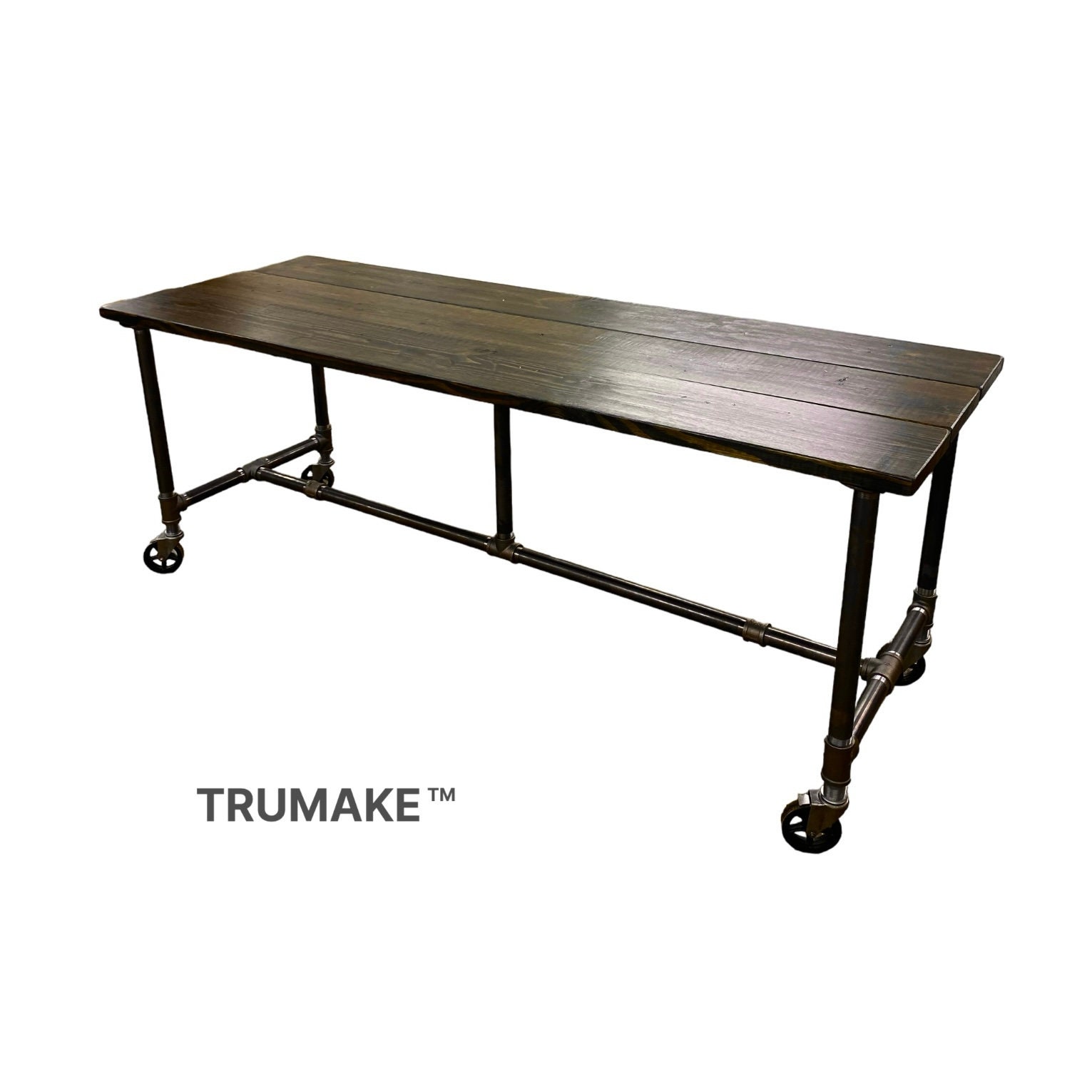 Mobile Table on Wheels Rolling Vintage Bar Table. Rustic Bar Table Restaruant Bar Table Mobile Pub Table. Modern Industrial Bar Table