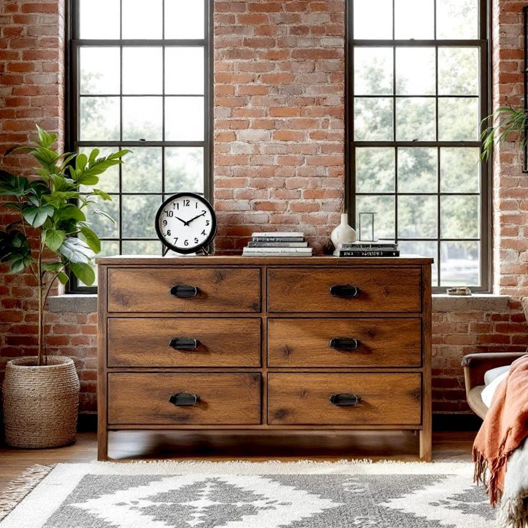 Rustic Wood Dresser | Handcrafted Farmhouse Solid Wood Dresser | Custom ...