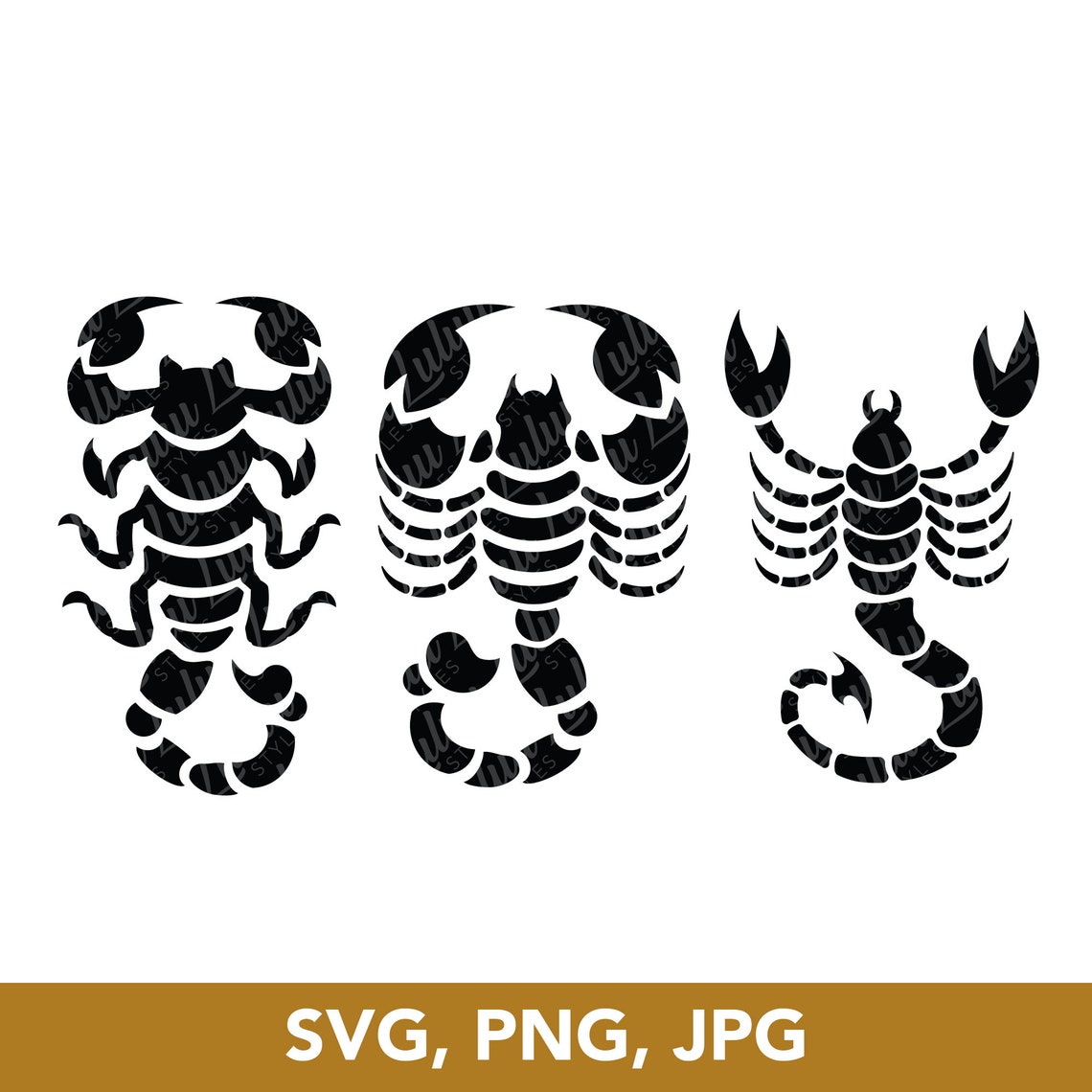 Scorpion SVG, PNG, JPG, Scorpion Cut Files Silhouette Clipart Vector ...