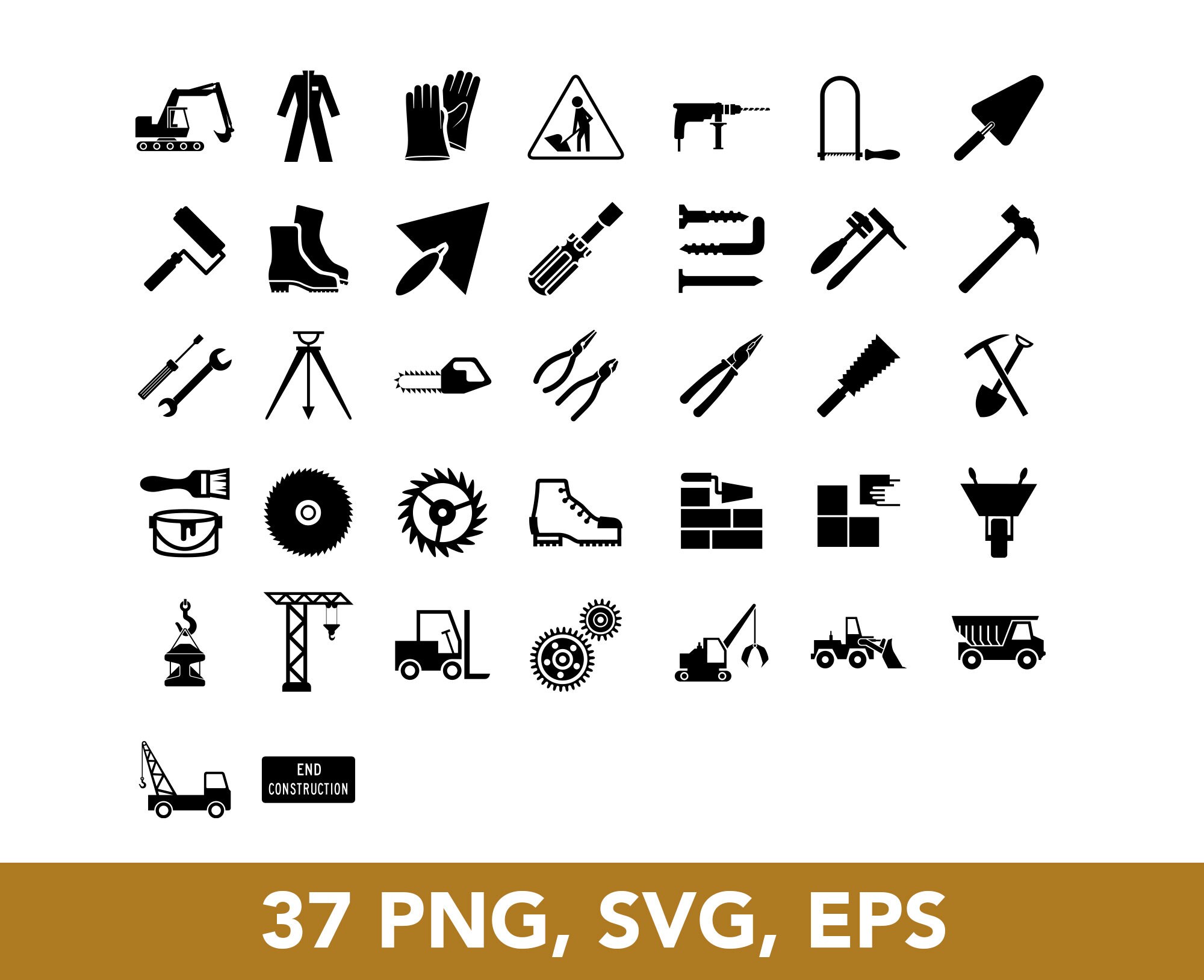 Construction Svg, Excavator Dump Truck, Crane, Cute Tools SVG Bundle ...