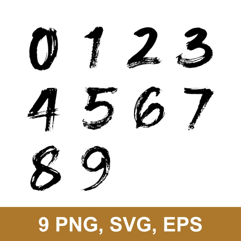 Chinese Numbers Png - Etsy