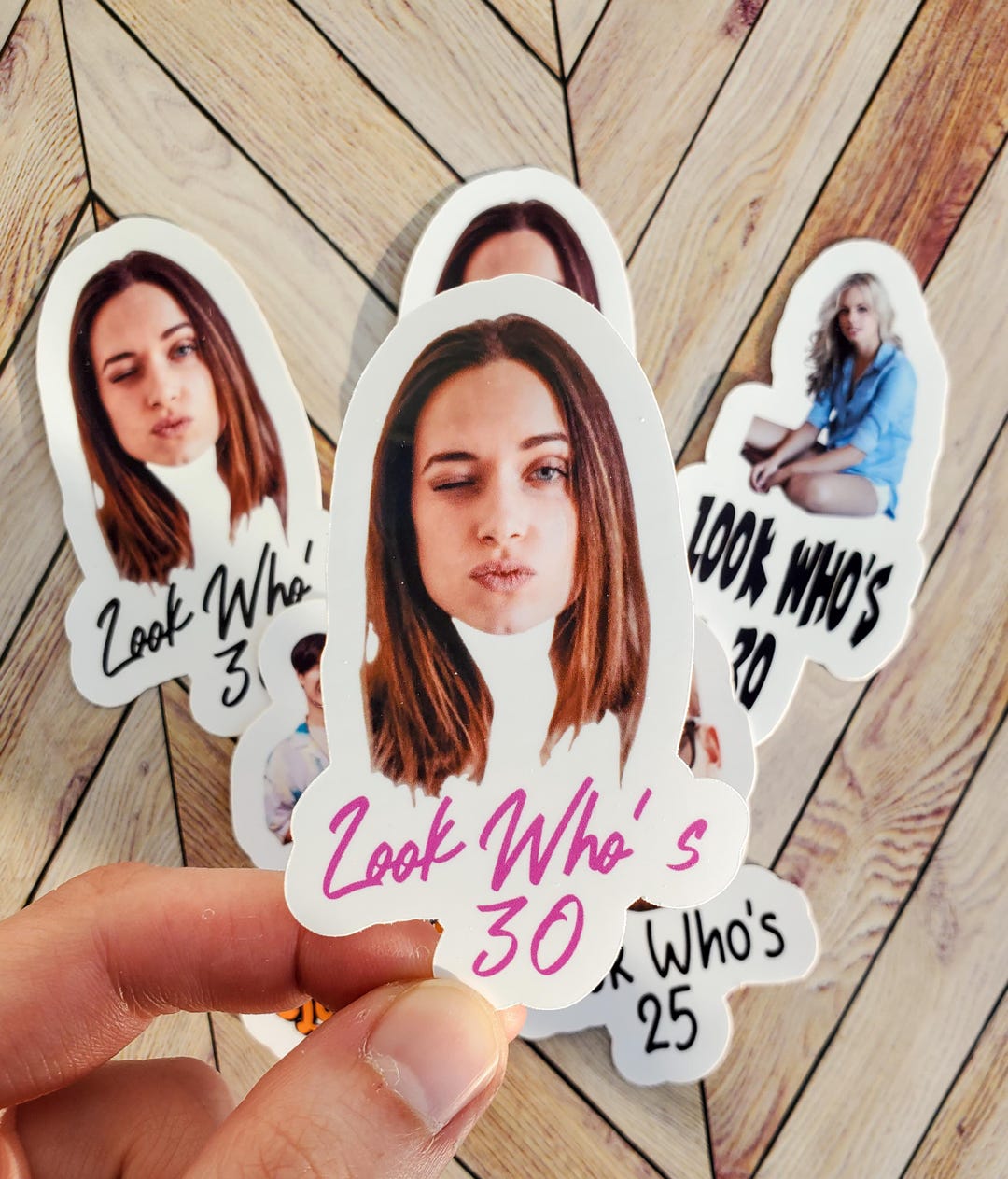 Custom Face Stickers, Birthday Sticker, Personalized Party Favors, Look ...