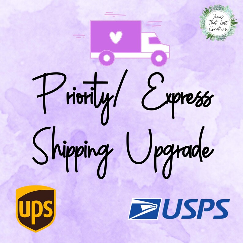 Priority/express Shipping Upgrade - Etsy