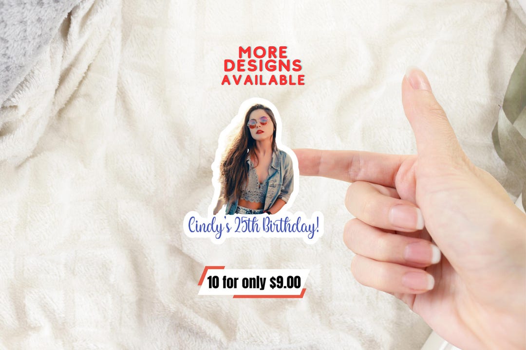 Custom Birthday Stickers/ Birthday Stickers/ Custom Face Stickers ...