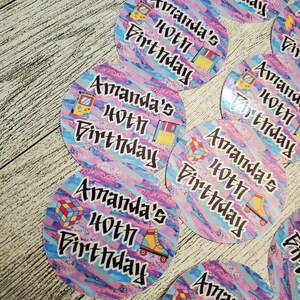 90s Theme Birthday Stickers/ Birthday Sticker/ 90s Theme Stickers ...