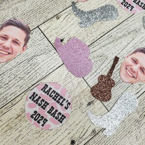 Bachelorette Party Face on a Stick and Confetti/ Custom Big Head/ Nash ...