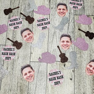 Bachelorette Party Face on a Stick and Confetti/ Custom Big Head/ Nash ...