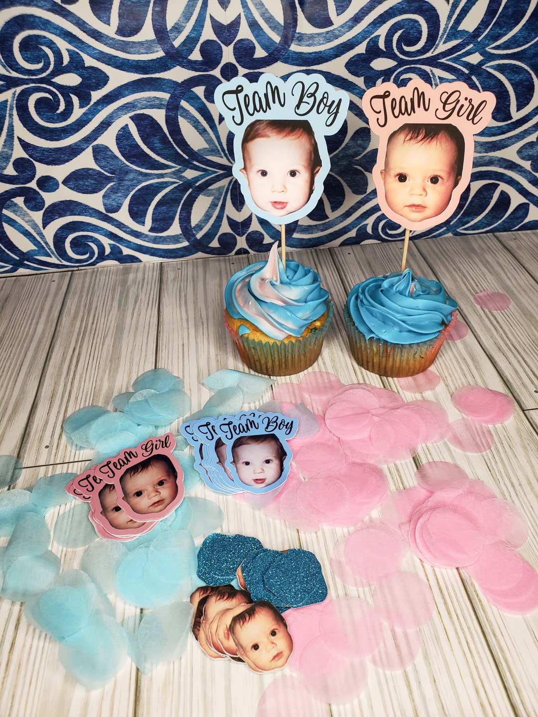 Gender Reveal Party Bundle/ Custom Gender Reveal Stickers/ Gender ...
