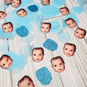 Gender Reveal Party Sticker and Confetti Bundle/ Custom Gender Reveal ...