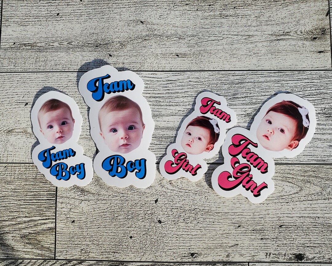 Team Boy Team Girl Stickers/ Gender Reveal Sticker/ Team Boy Team Girl ...