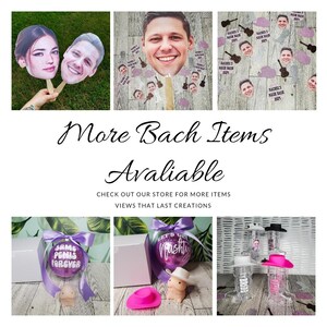Bachelorette Party Face on a Stick and Confetti/ Custom Big Head/ Nash ...